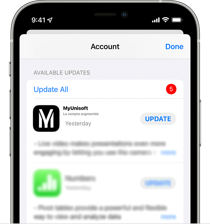 Comment mettre à jour manuellement l'Application MyUnisoft sur Mobile